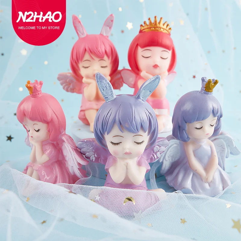 Angel Anne Cake Decoration | Miniature Doll Figurine | Girl Doll Cake ...