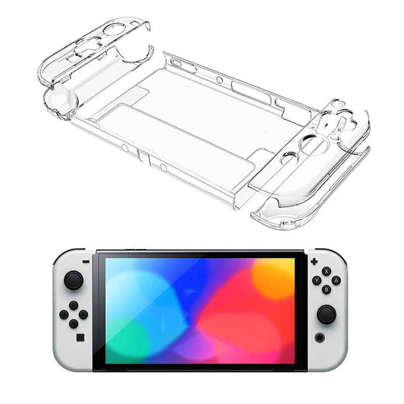 Switch OLED Case Transparent PC Protective Case for NS Switch OLED ...