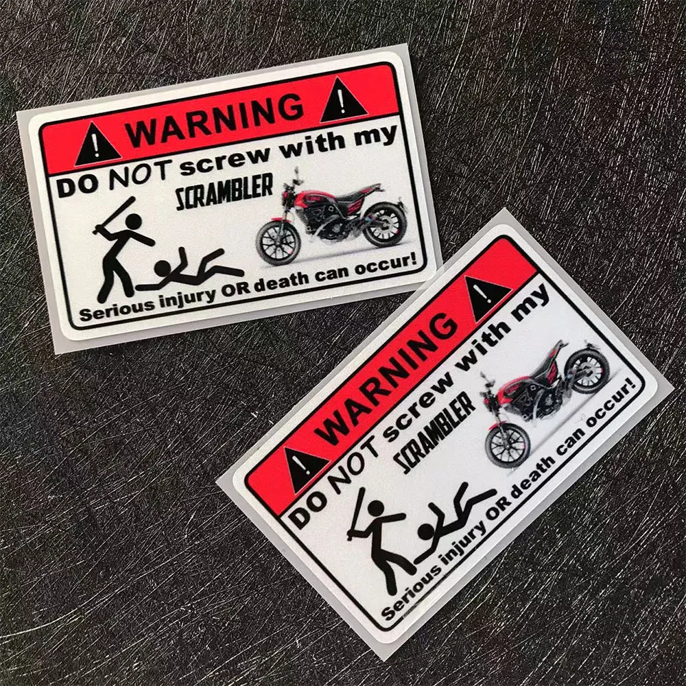 2PCS Reflective Warning Car Sticker Do Not Touch Serious Injury or ...