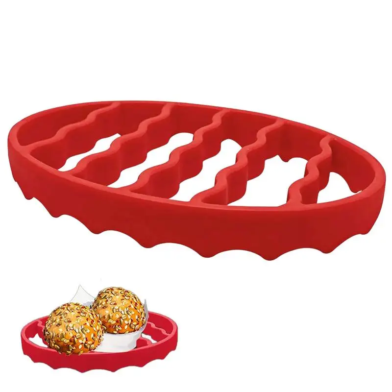Non-Slip-Silicone-BBQ-Grill-Trays-Racks-Heat-Resistant-Pressure-Cooker ...