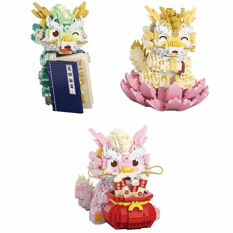 Creative-Dragon-Building-Blocks-Toys-Lovely-Animal-Blocks-Blocs-De ...