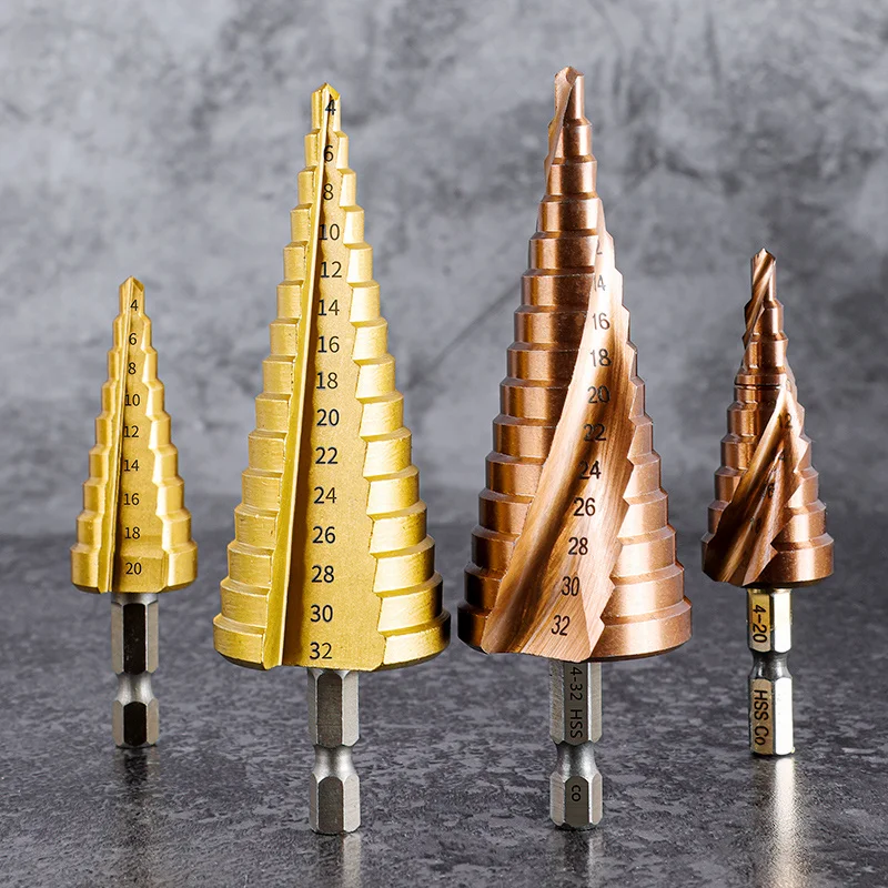 NEW-1-4-Hex-Shank-Drive-Quick-Change-High-Speed-Steel-Cone-Stepped ...