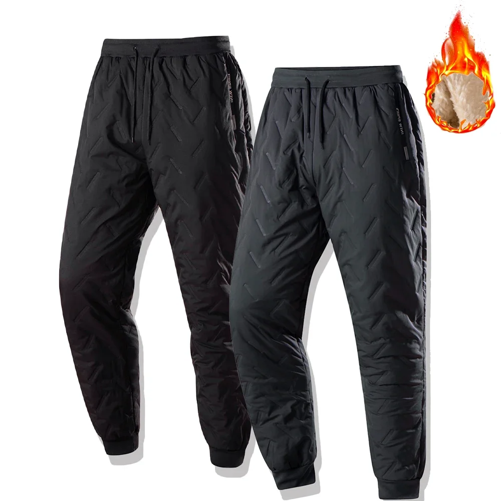 Men's Winter Thick Warm Pants Arctic Velvet Thermal Trousers Waterproof ...