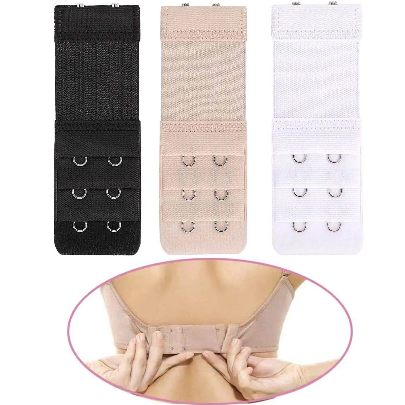6Pcs-Women-Bra-Extender-Strap-Buckles-Underwear-Adjustable-Extension ...