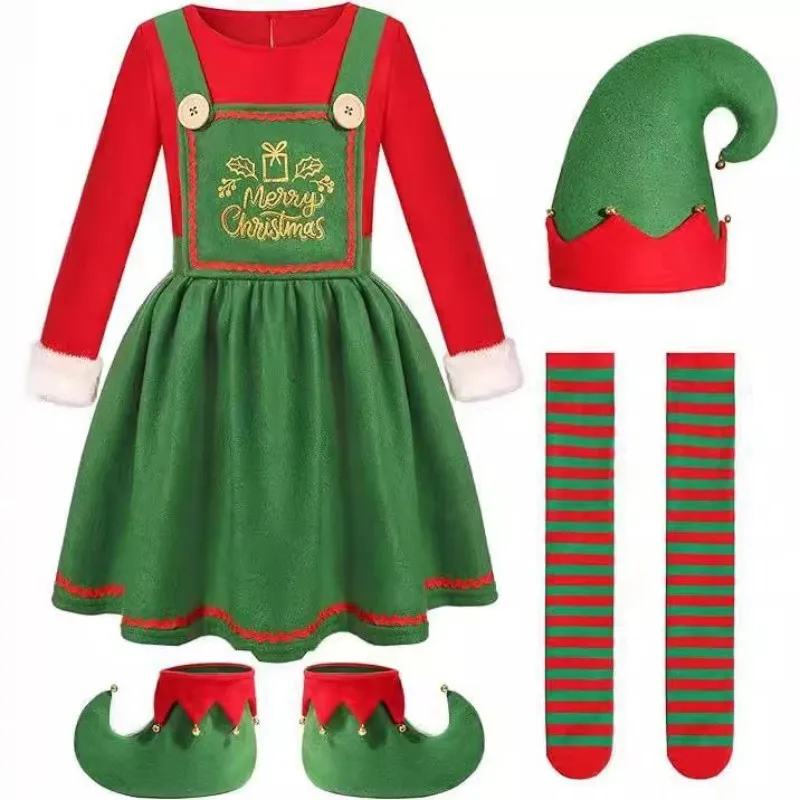 Disfraces de elfo navideño para adultos, cosplay para niños y niñas ...