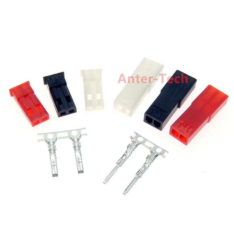 20set-lot-JST-Connector-Plug-2pin-Female-Male-and-Crimps-RC-battery ...