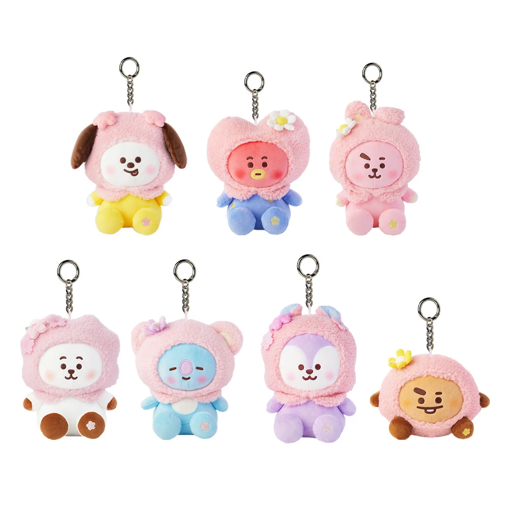 Kawaii-BT21-Cartoon-Tata-Rj-Chimmy-Cooky-Shooky-Mang-Koya-Sakura-Series-Cartoon-Plush-Keychain ...