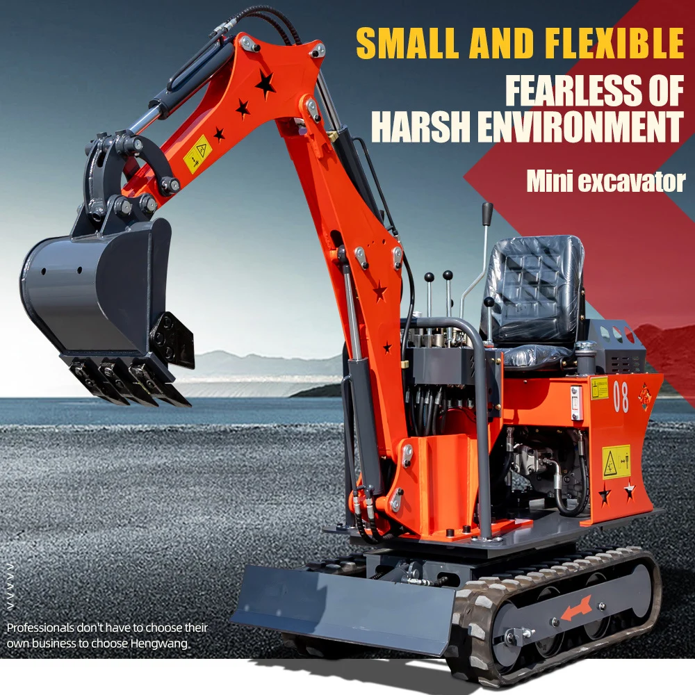 Mini Excavator Small Digge Micro Bagger Pelle 800 Kg Hydraulic ...