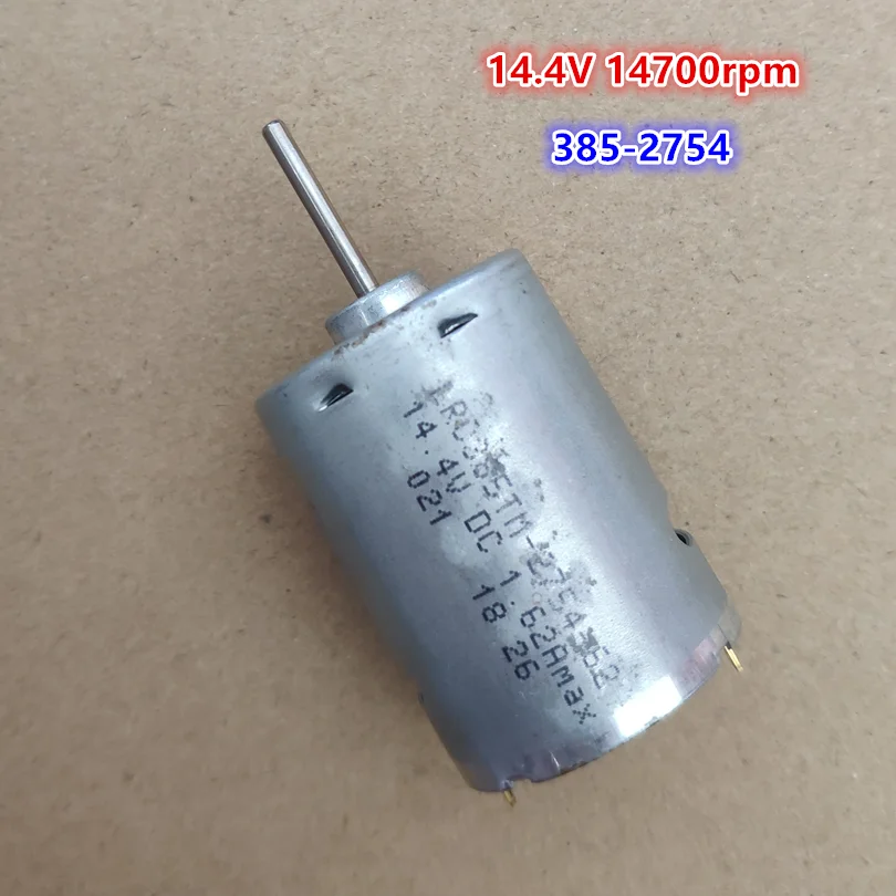 ลูกแบริ่ง RS385 12V 14.4V 14700Rpm 385 DC มอเตอร์ความเร็วสูงแรงบิดขนาด ...