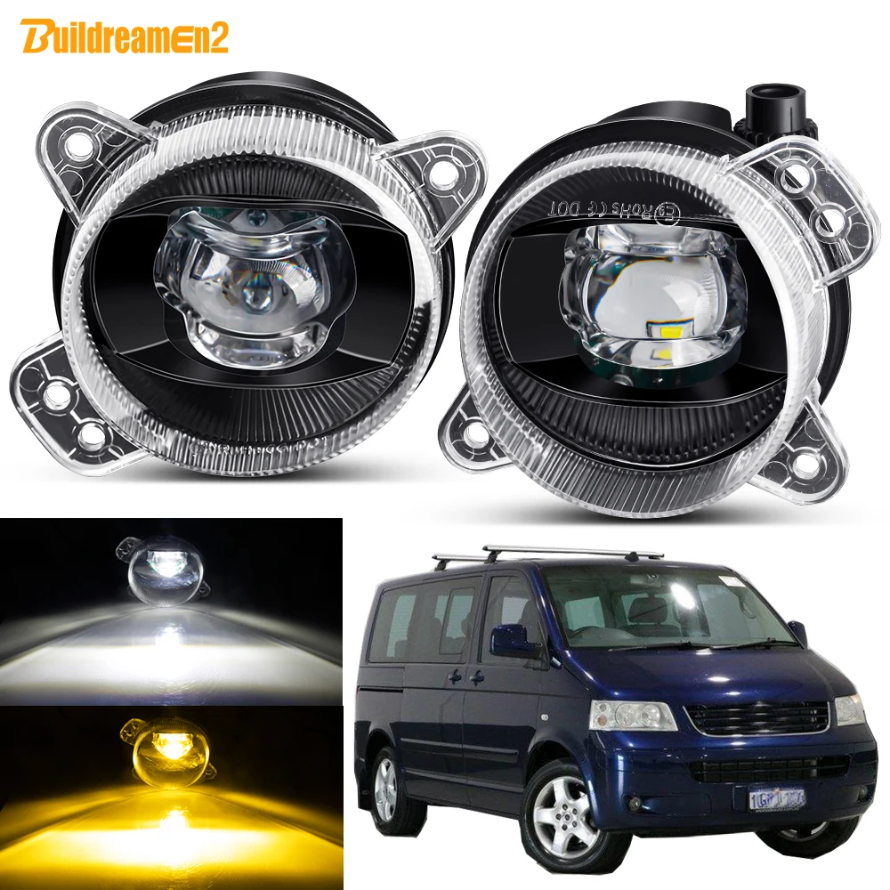 2-X-LED-Fog-Light-Assembly-For-Volkswagen-VW-Multivan-T5-2003-2009-30W ...