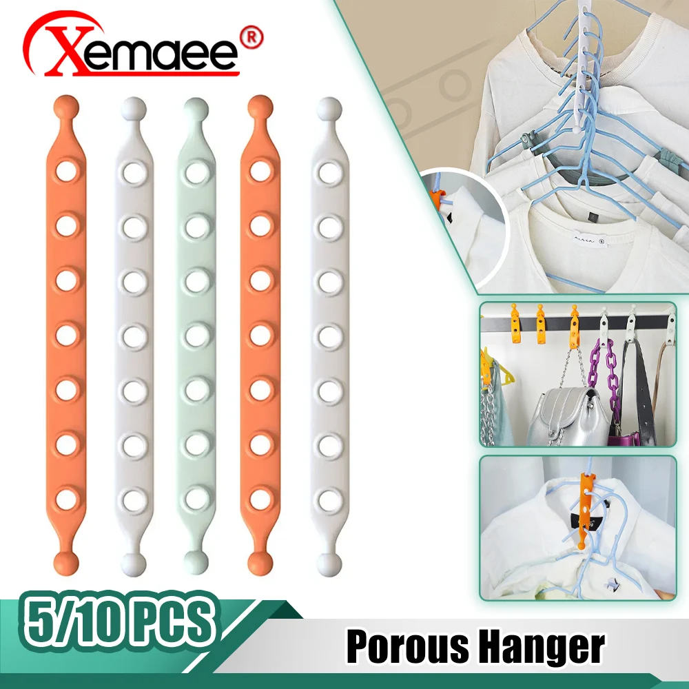 5-10PCS-Multi-port-Support-Clothes-Hanger-Drying-Rack-Connector-Hooks ...