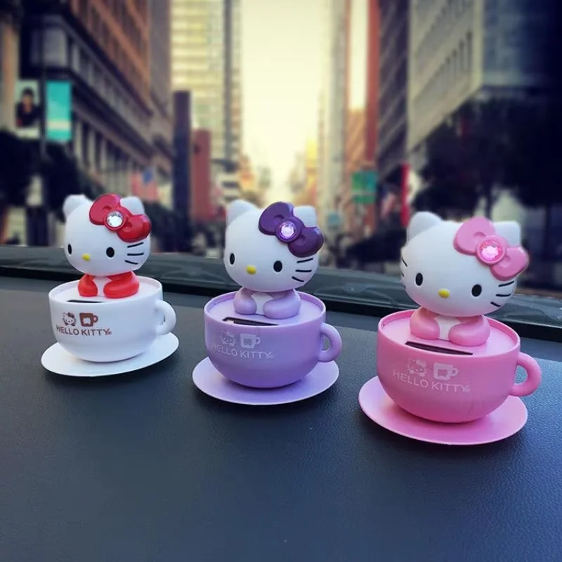 Sanrio-Cute-Anime-Hello-Kitty-Sun-Bobblehead-Car-Center-Console ...