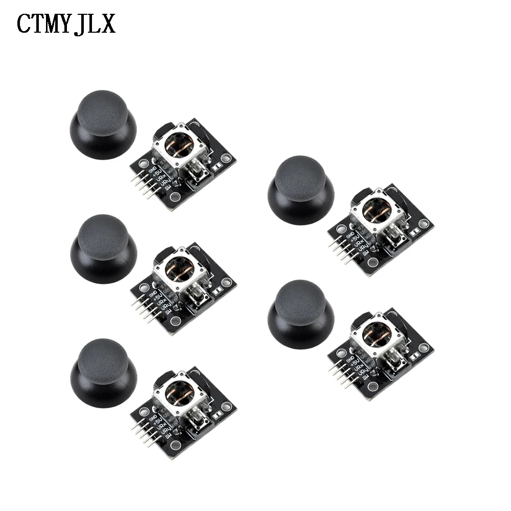 1-5pcs-For-Arduino-Dual-axis-XY-Joystick-Module-PS2-Joystick-Control ...