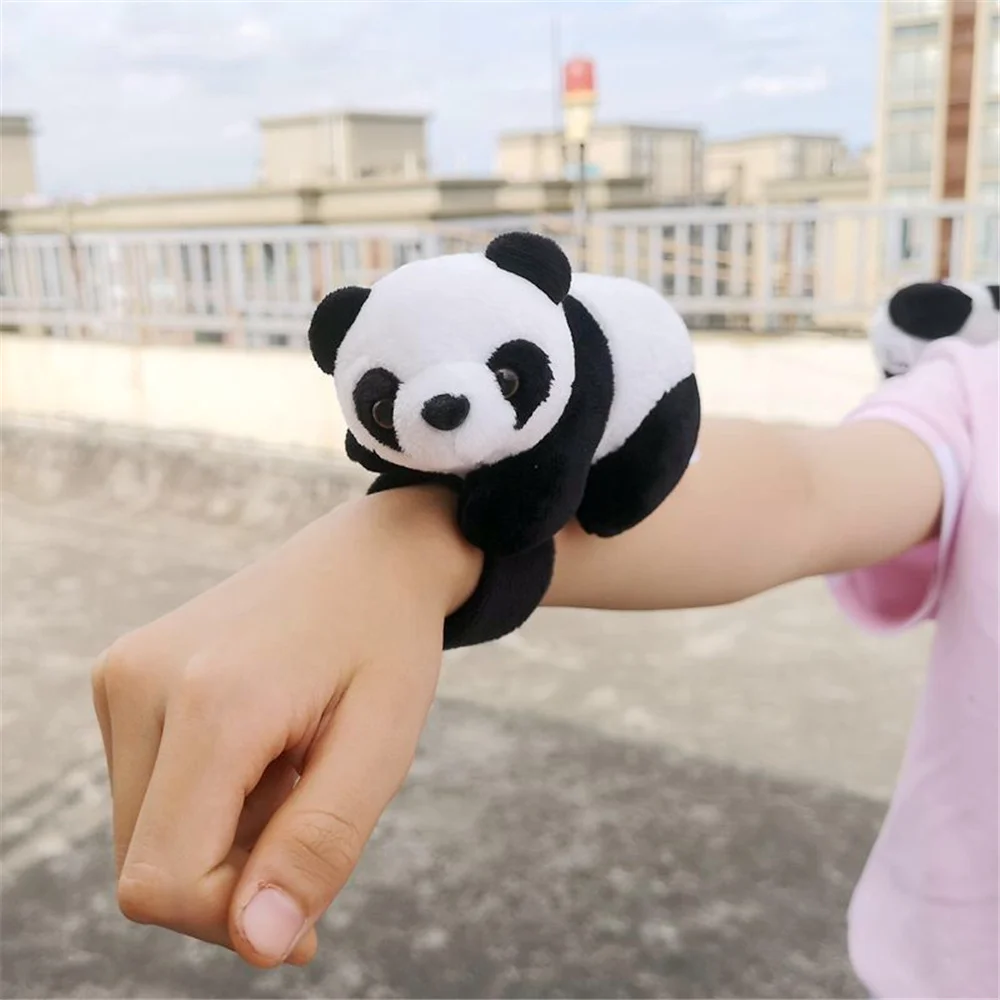 10CM Plush Stuffed Panda , Hand Wrist Bracelet Belt Toy - AliExpress 26
