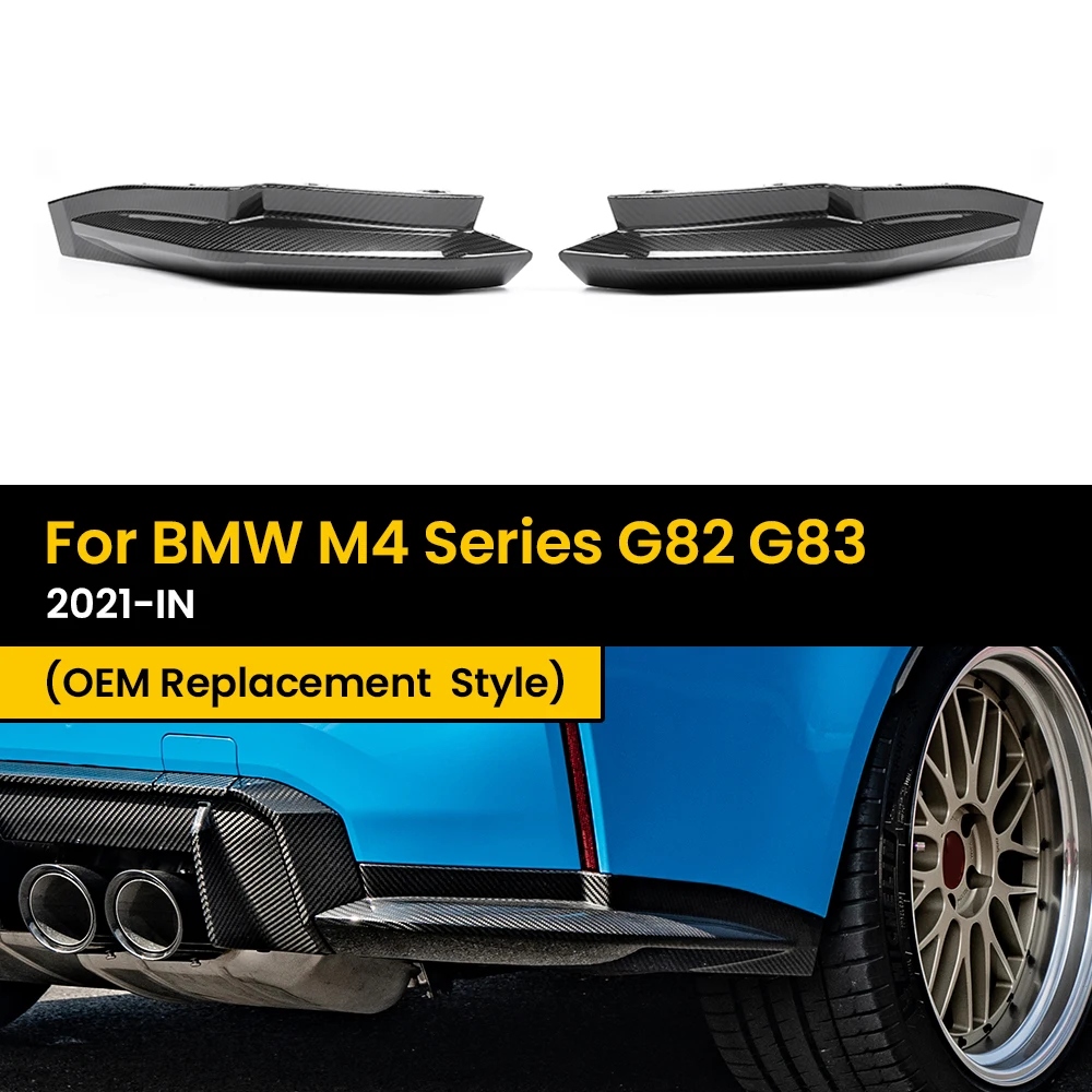 Real Dry Carbon Fiber Rear Splitter for BMW M4 Series G82 G83 OEM ...