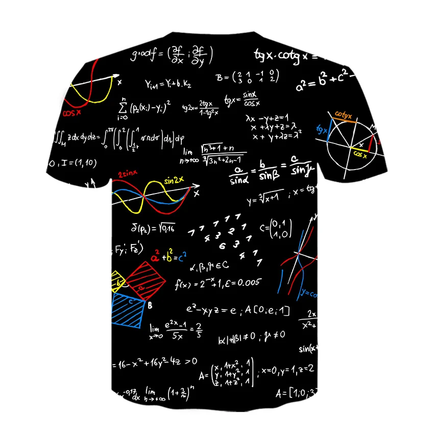 Funny-Printing-T-Shirt-Math-Formula-3D-Printed-Streetwear-Men-Women ...