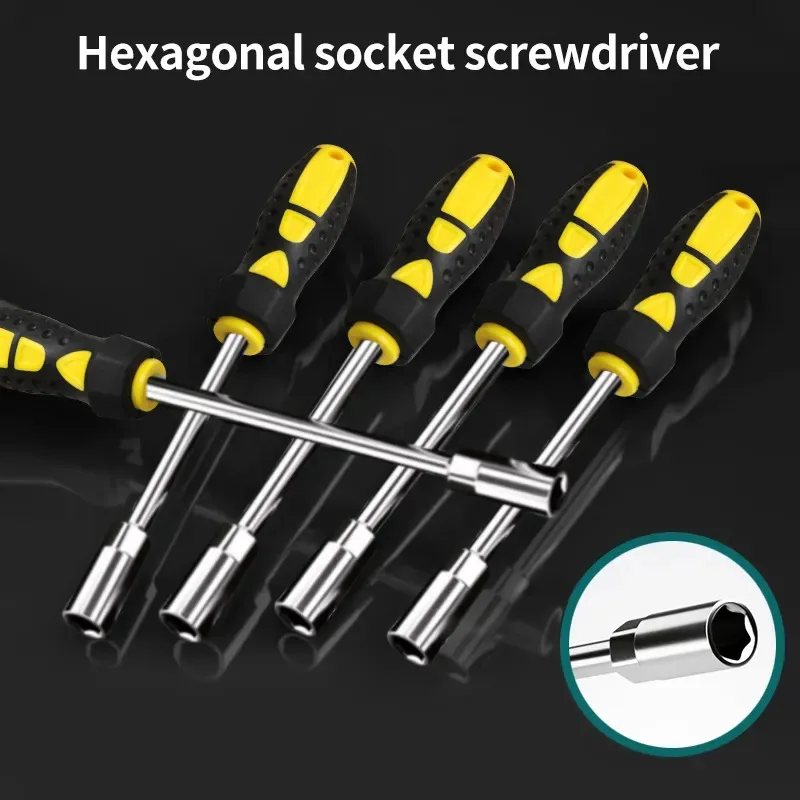 Hexagonal-Socket-Screwdriver-7mm-Strong-Magnetic-Nut-Drive-Socket ...