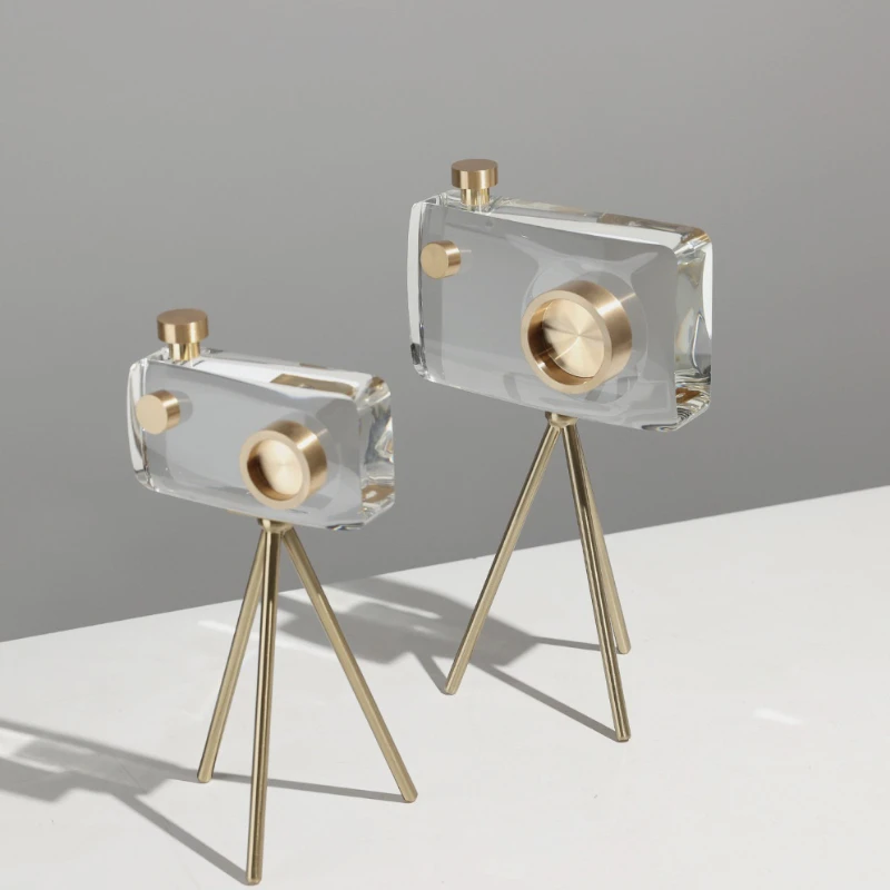 Modern-Luxury-Crystal-Camera-Sculpture-Home-Decor-Accessories-Creative ...