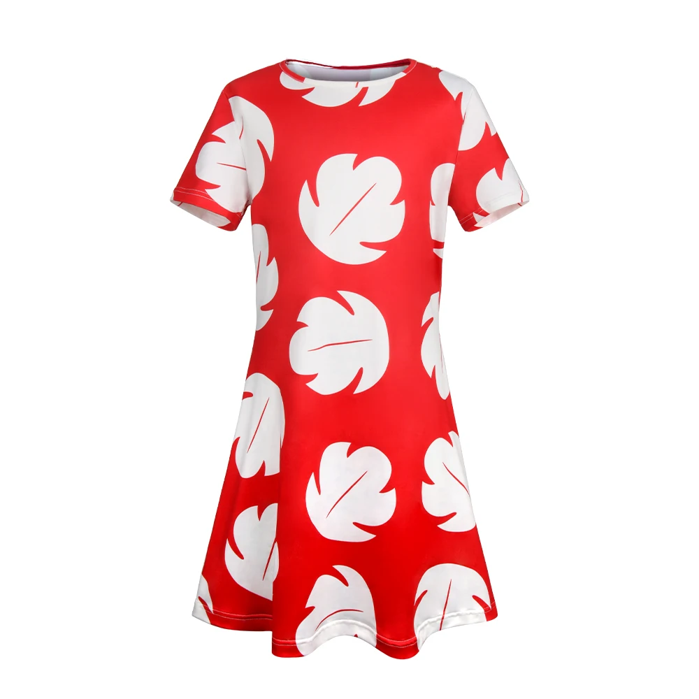Lilo Dress Leaf Pattern