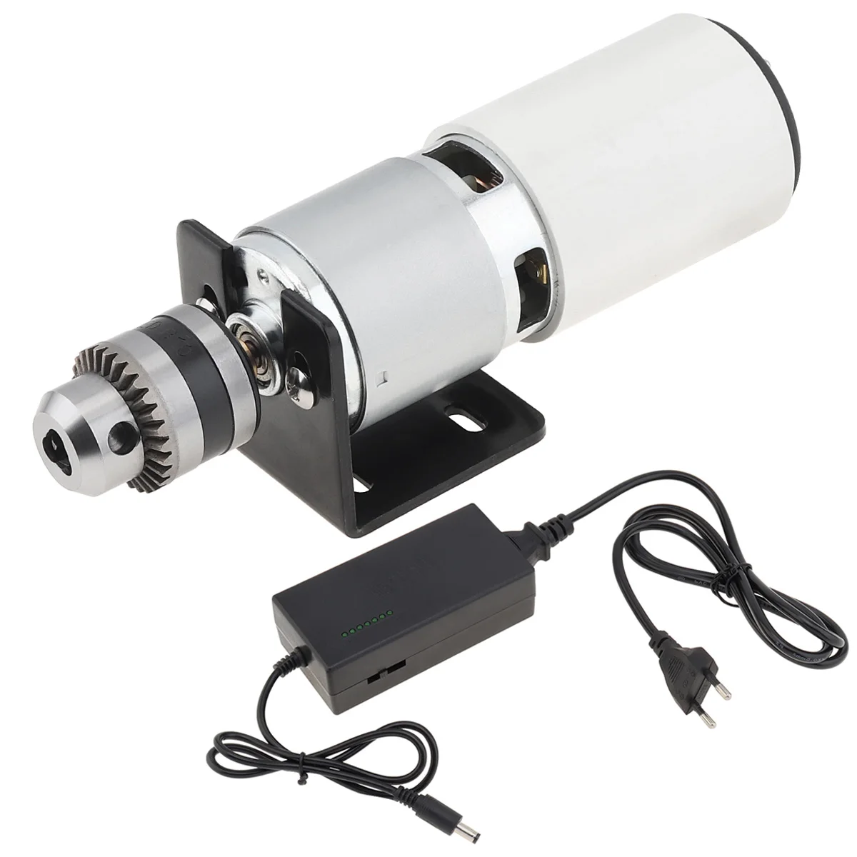 775-DC-Motor-Table-Drill-0-6-6mm-B10-Chuck-Positive-Inversion-Lathe ...