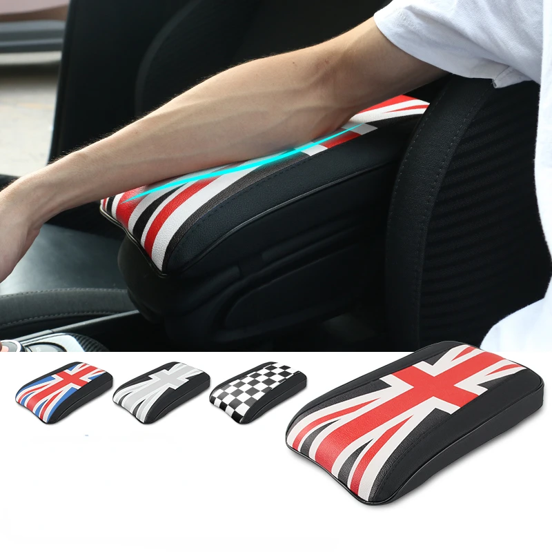 Car-Central-Armrest-Cushion-PU-Leather-Raising-Pad-Memory-Cotton-inner ...