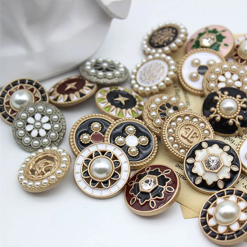 6PCS-Retro-Hollow-Flower-Rhinestone-Buttons-Sparkling-Crystal-Blazer ...