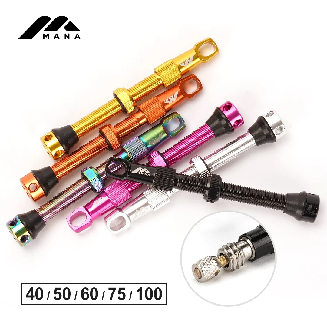 MANA-1Pair-40-50-60-75-100mm-Bicycle-Presta-Valve-Aluminum-Alloy-Valve ...