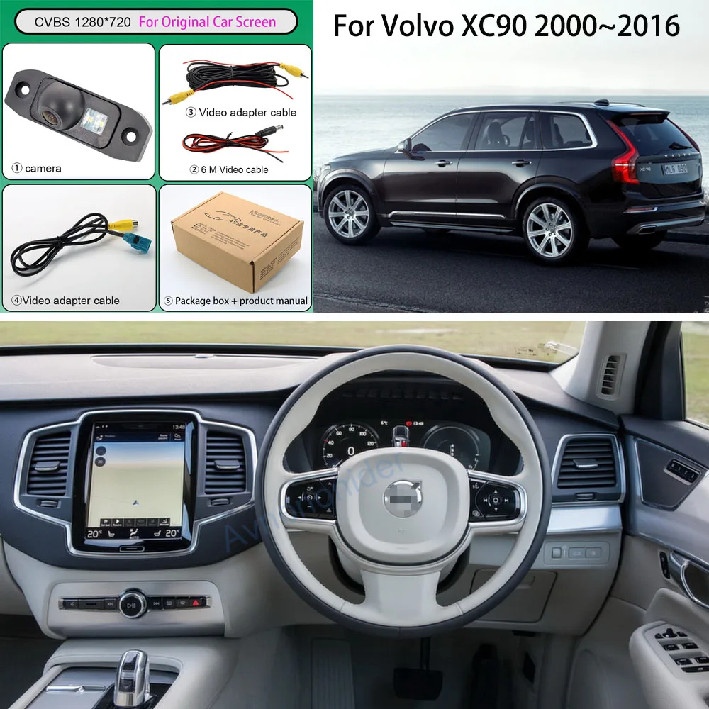 RCA & Original Factory Monitor Vehicle Rear View Camera For Volvo XC90 ...