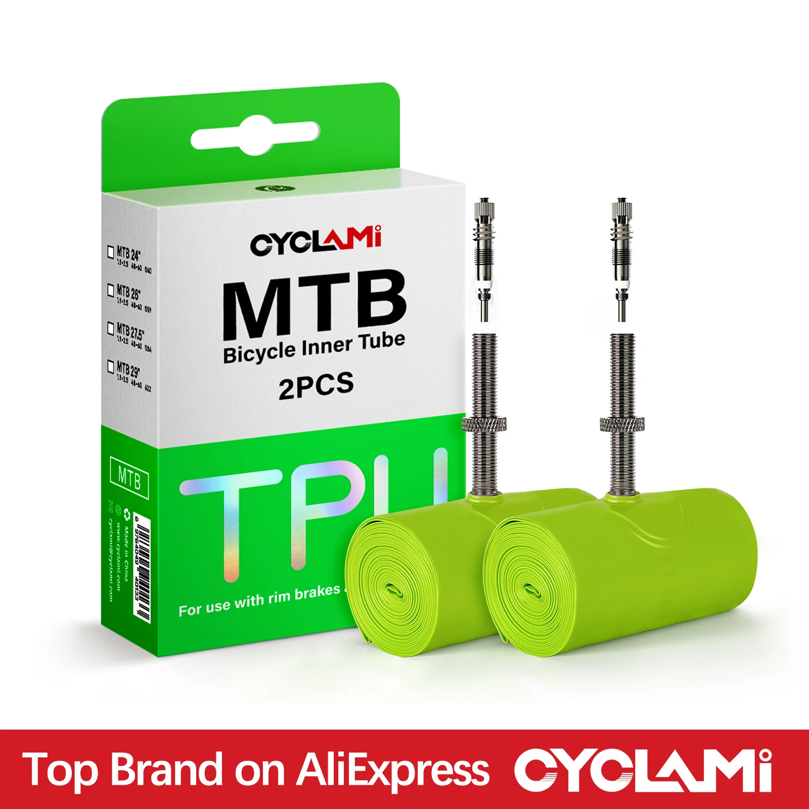 CYCLAMI MTB Bicycle Ultralight TPU Inner Tube 26 / 27.5 / 29 inch ...