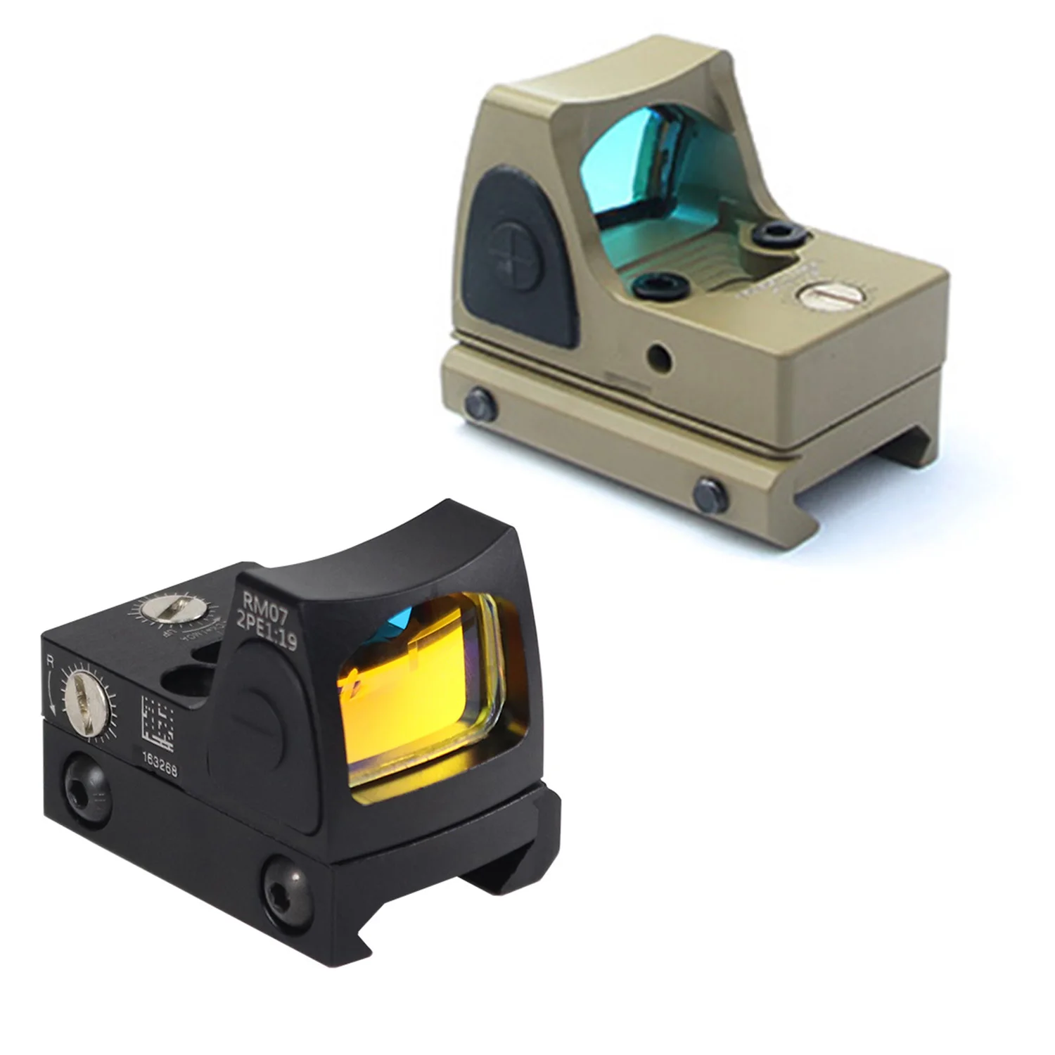 Mini RMR Ponto Vermelho Visão Âmbito, Colimador Rifle Reflex, Fit 20mm ...