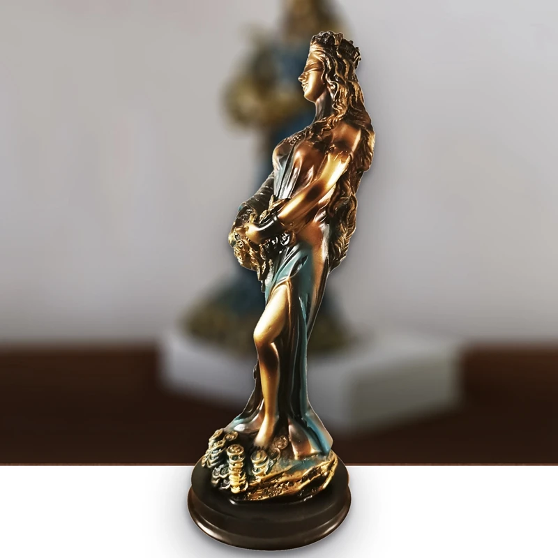 Blindfolded Fortuna Statue Ancient Greek Roman Goddess Of Fortune ...