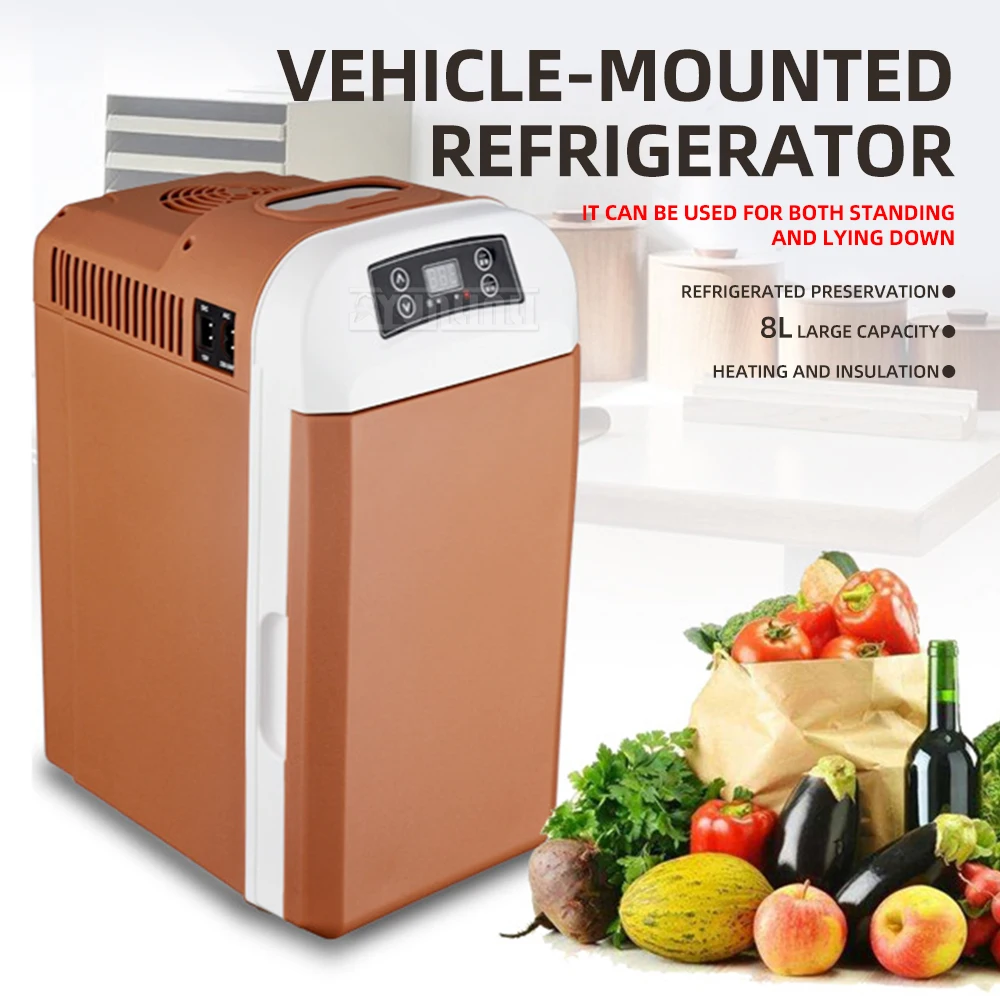 8-Liter Car Refrigerator Household Small Mobile Fridge Compact Portable ...