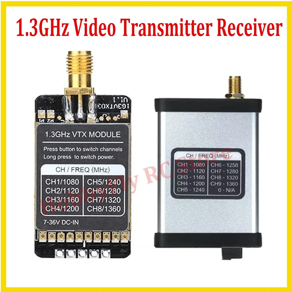 1.3GHz 800MW Video Transmitter Receiver with Antenna Supports IRC VTX ...