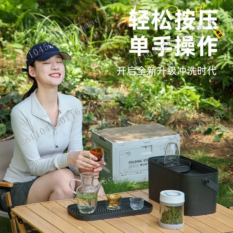 Tea set cup washer lazy automatic one-click teapot table artifact ...