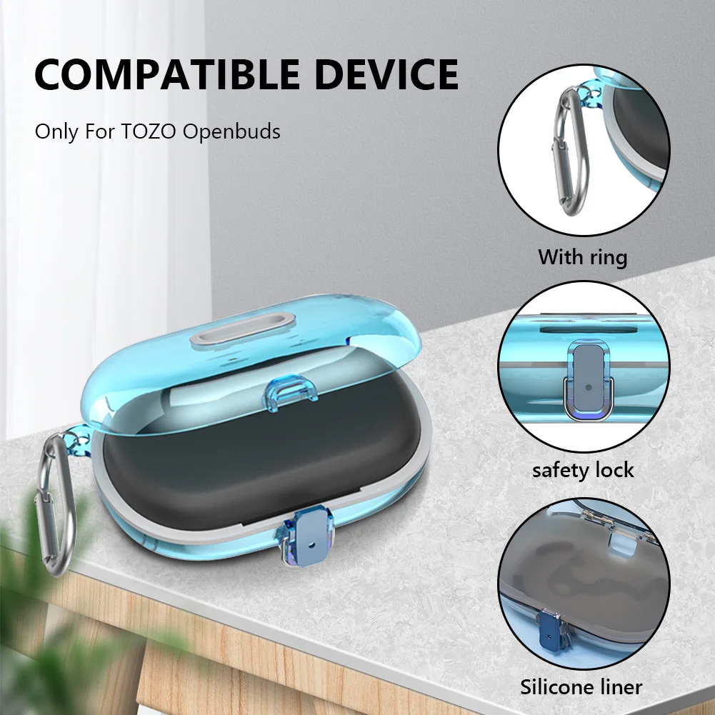 PC-Hard-Shell-Protective-Cover-Clear-Case-Shockproof-with-Carabiner ...
