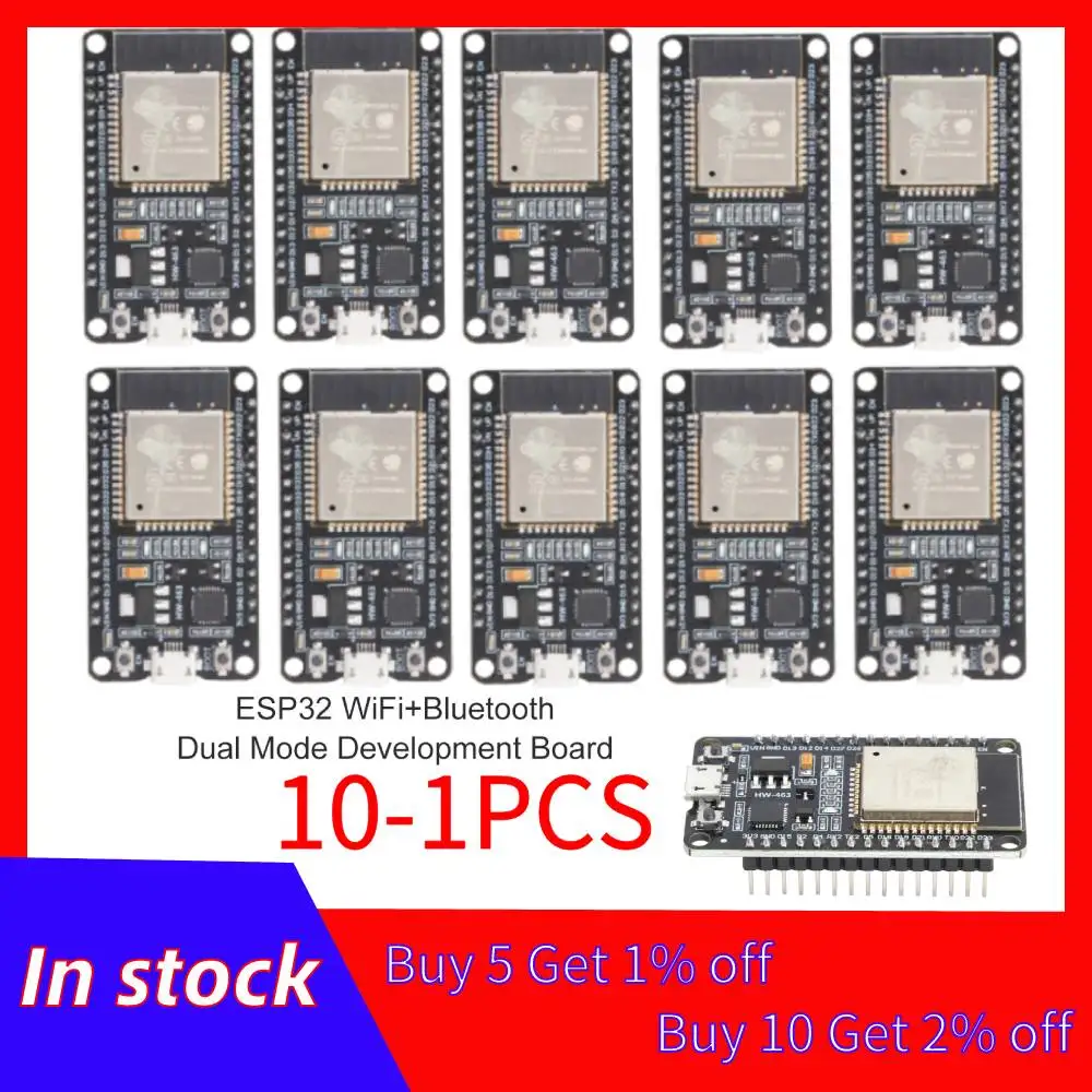 10-1PC-ESP32-Development-Board-WiFi-Bluetooth-PCB-Module-30Pin-Ultra ...