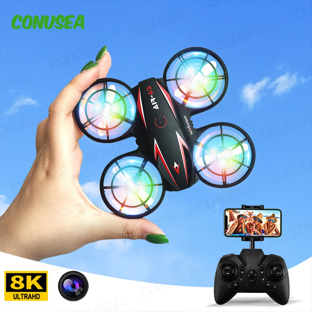 Rc Drone Mini Ufo Dron With Rainbow Led Remote Control Helicopter ...
