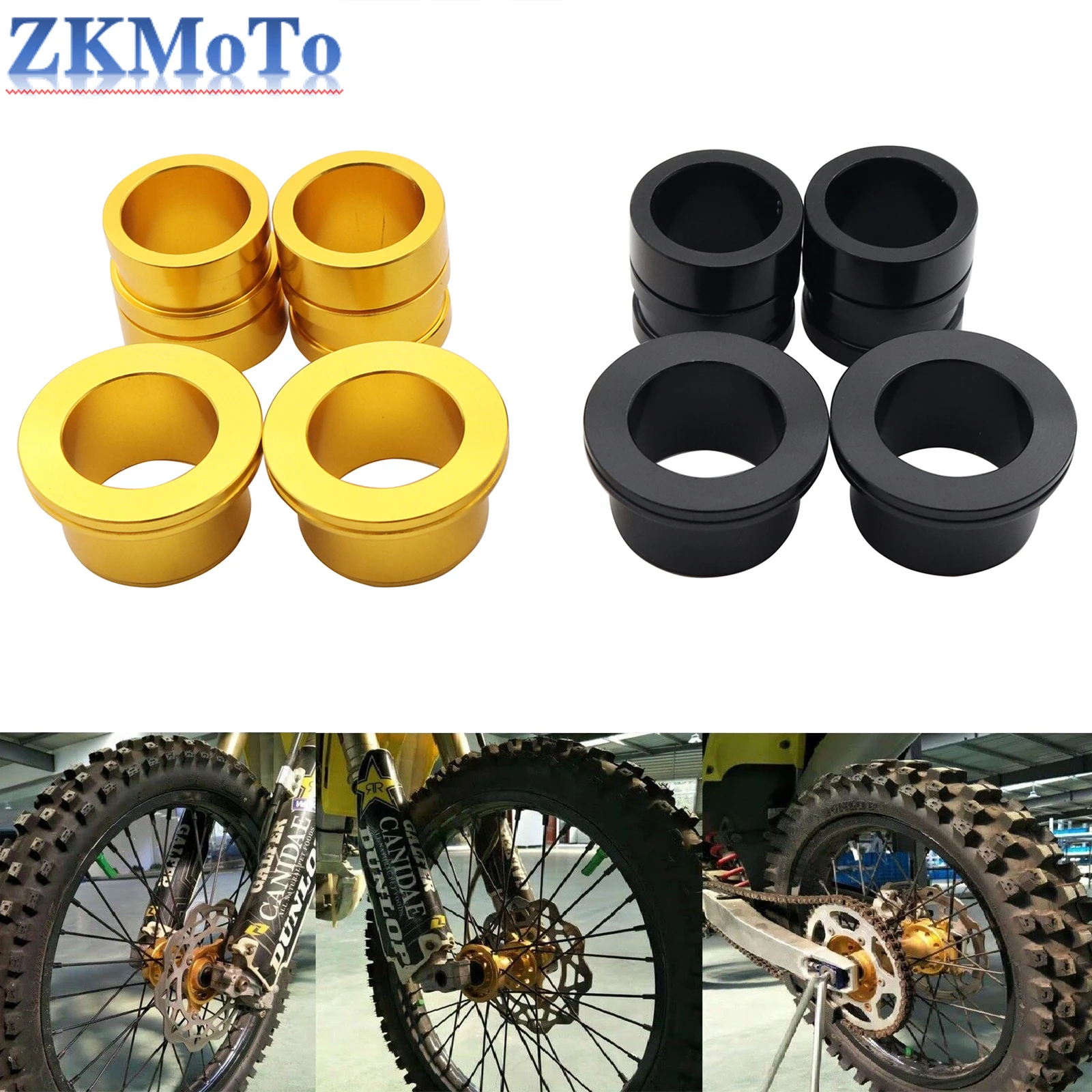 Motorcycle-CNC-Front-and-Rear-Wheel-Hub-Spacer-For-Suzuki-RMZ250-2007 ...