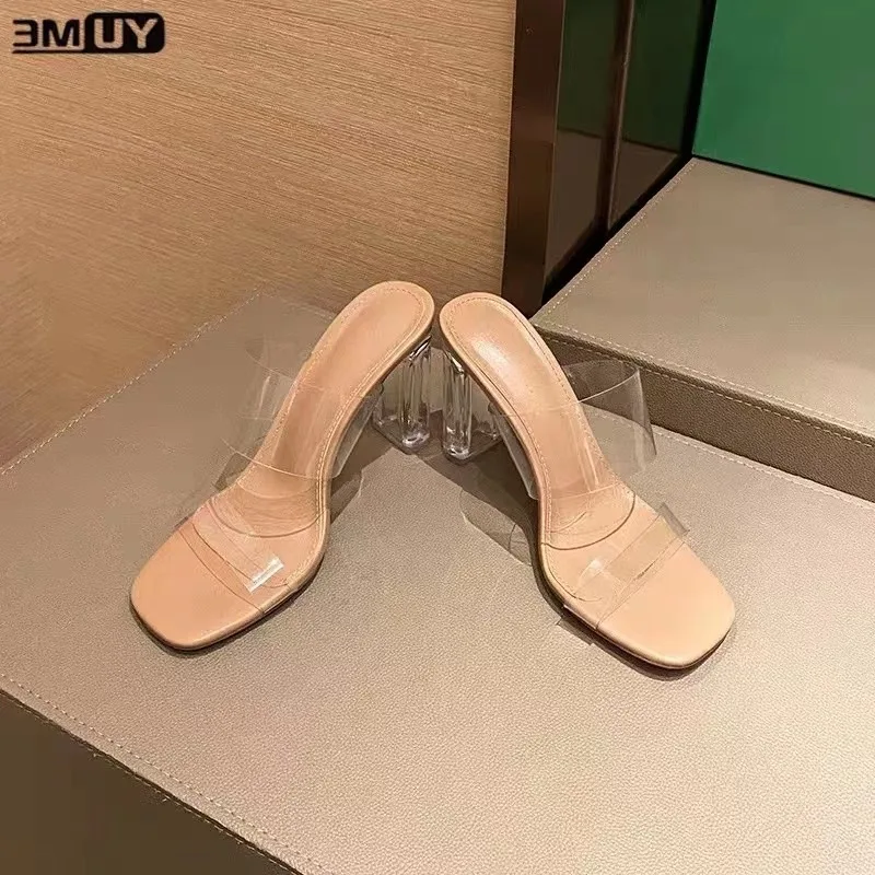 Summer-High-Heels-Women-Shoes-Fashion-Transparent-Heels-Sexy-Hollow ...
