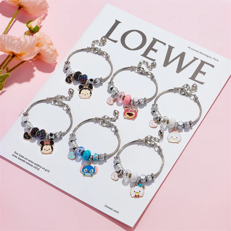 Sanrio-pulsera-Pandora-ajustable-de-acero-inoxidable-con-dibujos ...