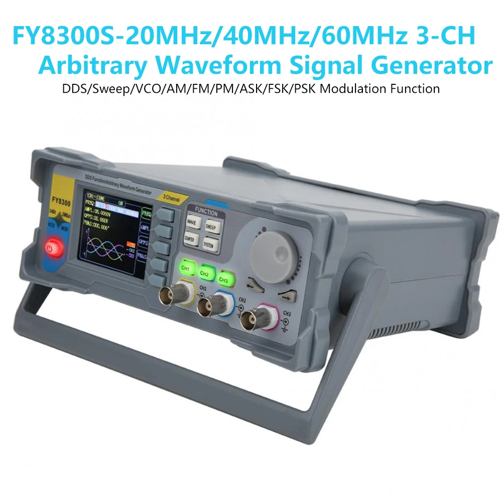 FY8300S-20-40-60M-Digital-3-Channels-Signal-Generator-DDS-VCO-Sweep ...