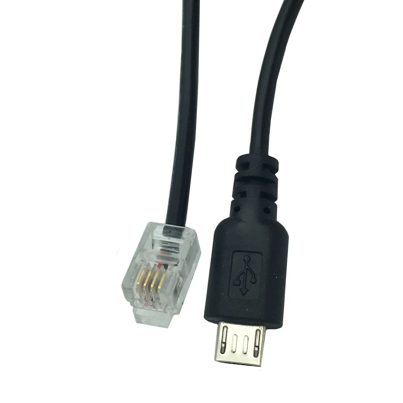 Extension Cable Adapter Usb Micro Male To Rj9 4p4c Male Converter Wire ...