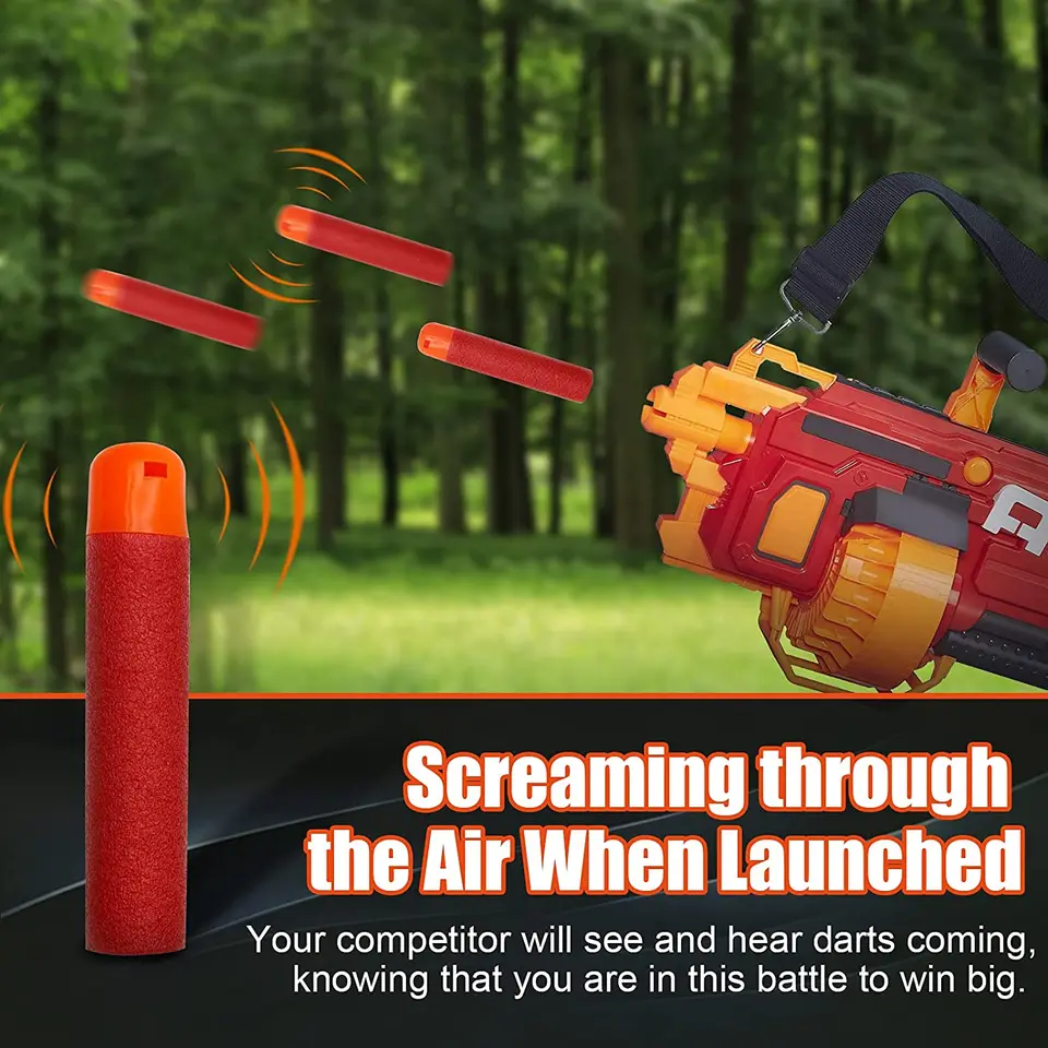 Nerf Compatible Darts Toyland Foam Dart Refill Pack - 12 Large 9.5cm ...