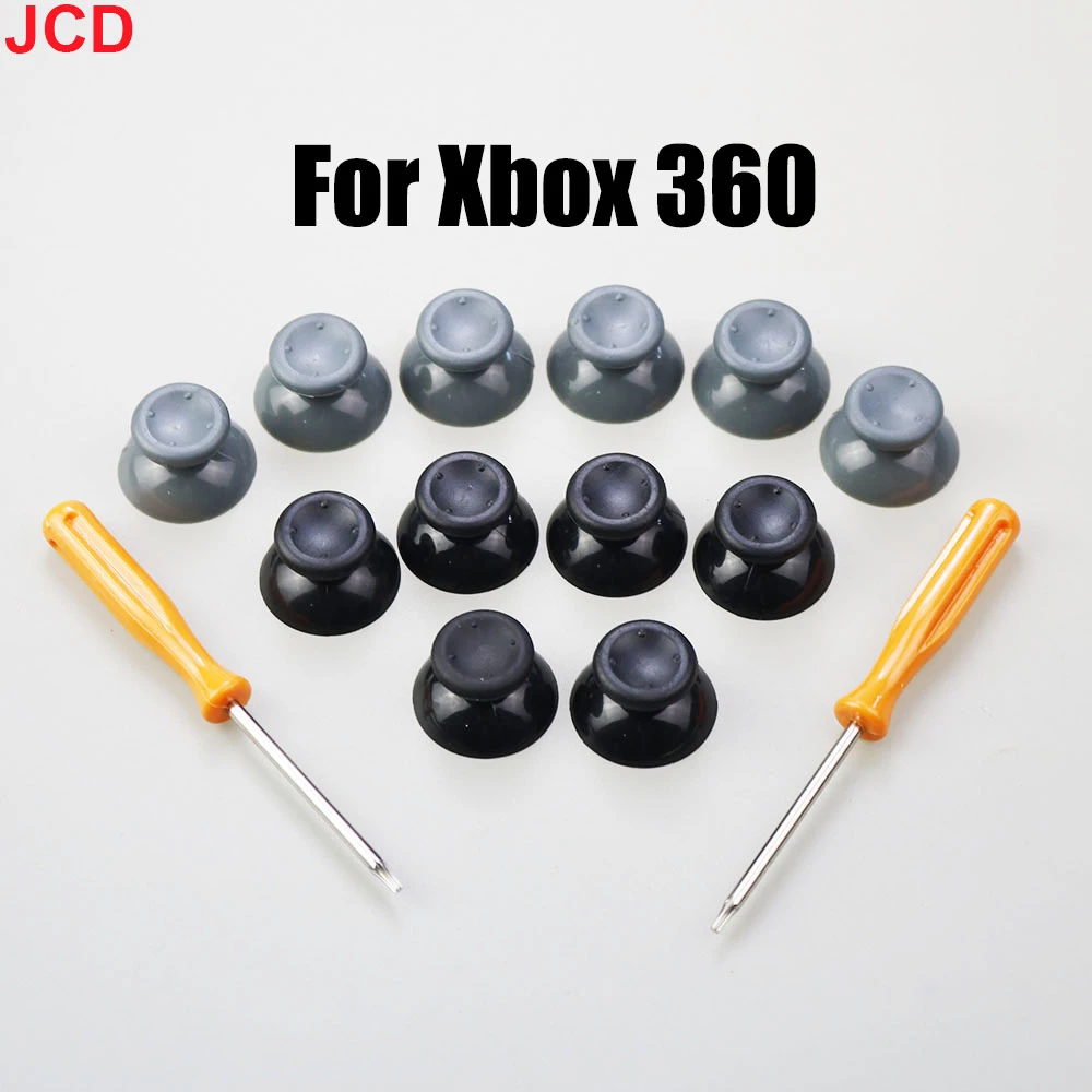 New 7pcs/set Black Gray 3d Analog Stick for Xbox 360 Controller ...