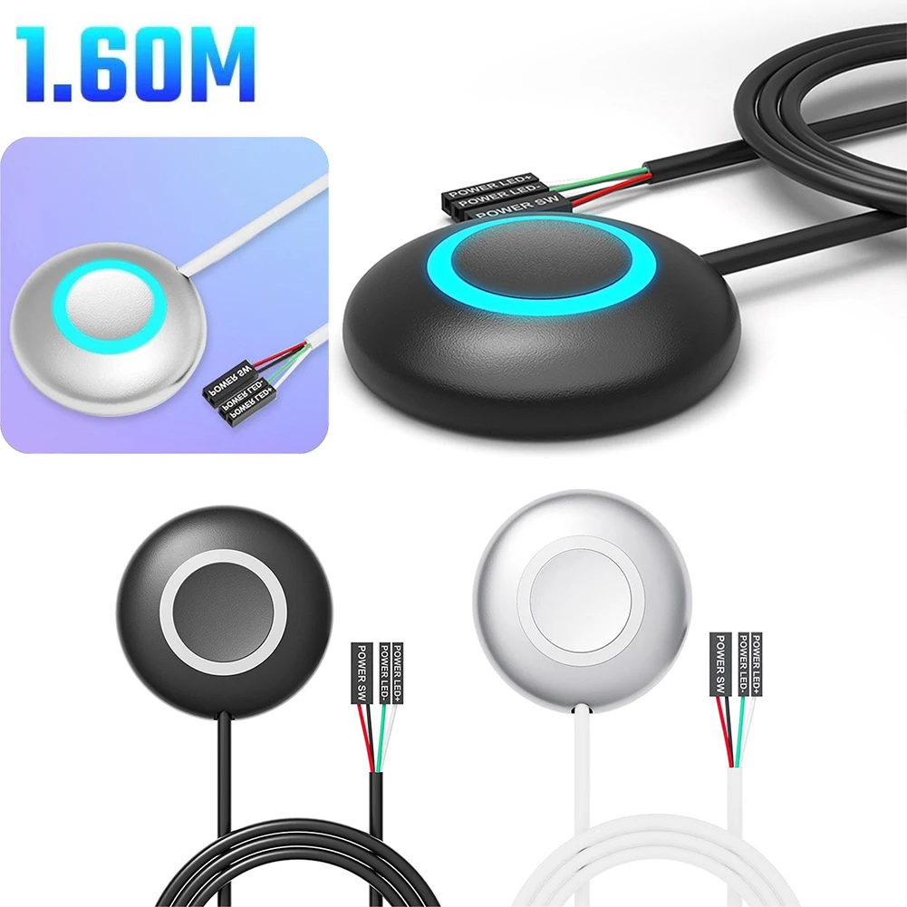 Desktop-Computer-Switch-Aluminum-Alloy-PC-Case-Power-Supply-On-Off ...