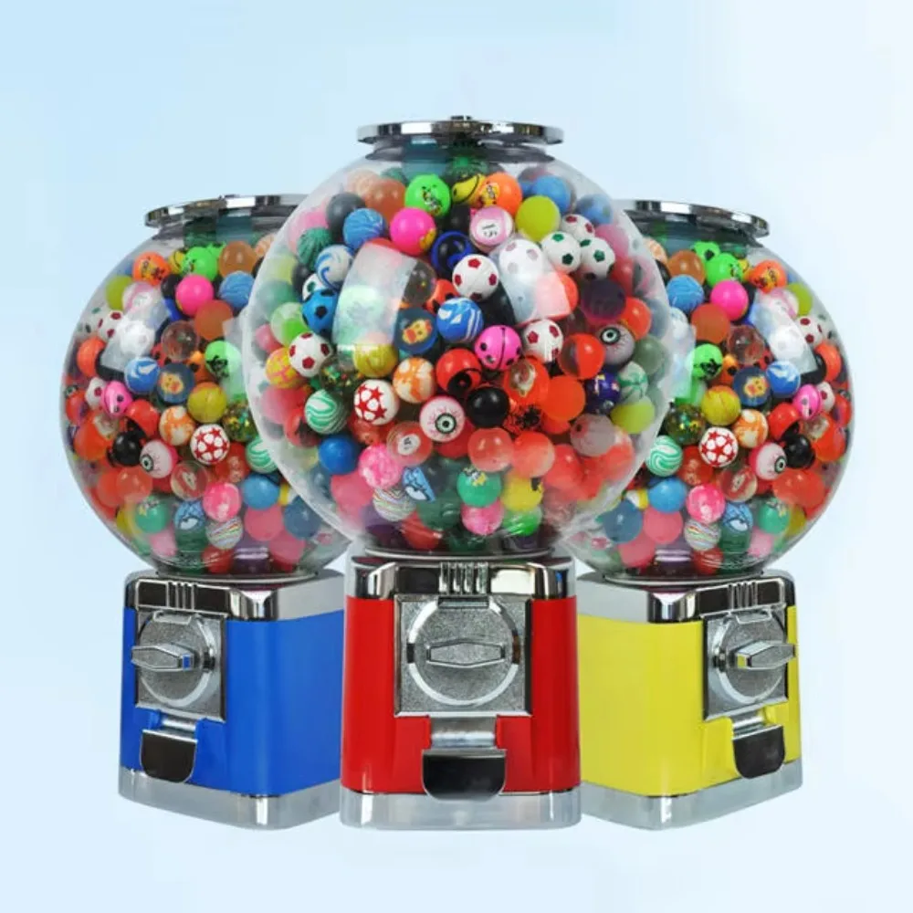 Coin-operated gum machine Plastic capsule toys and bouncy balls Vending ...