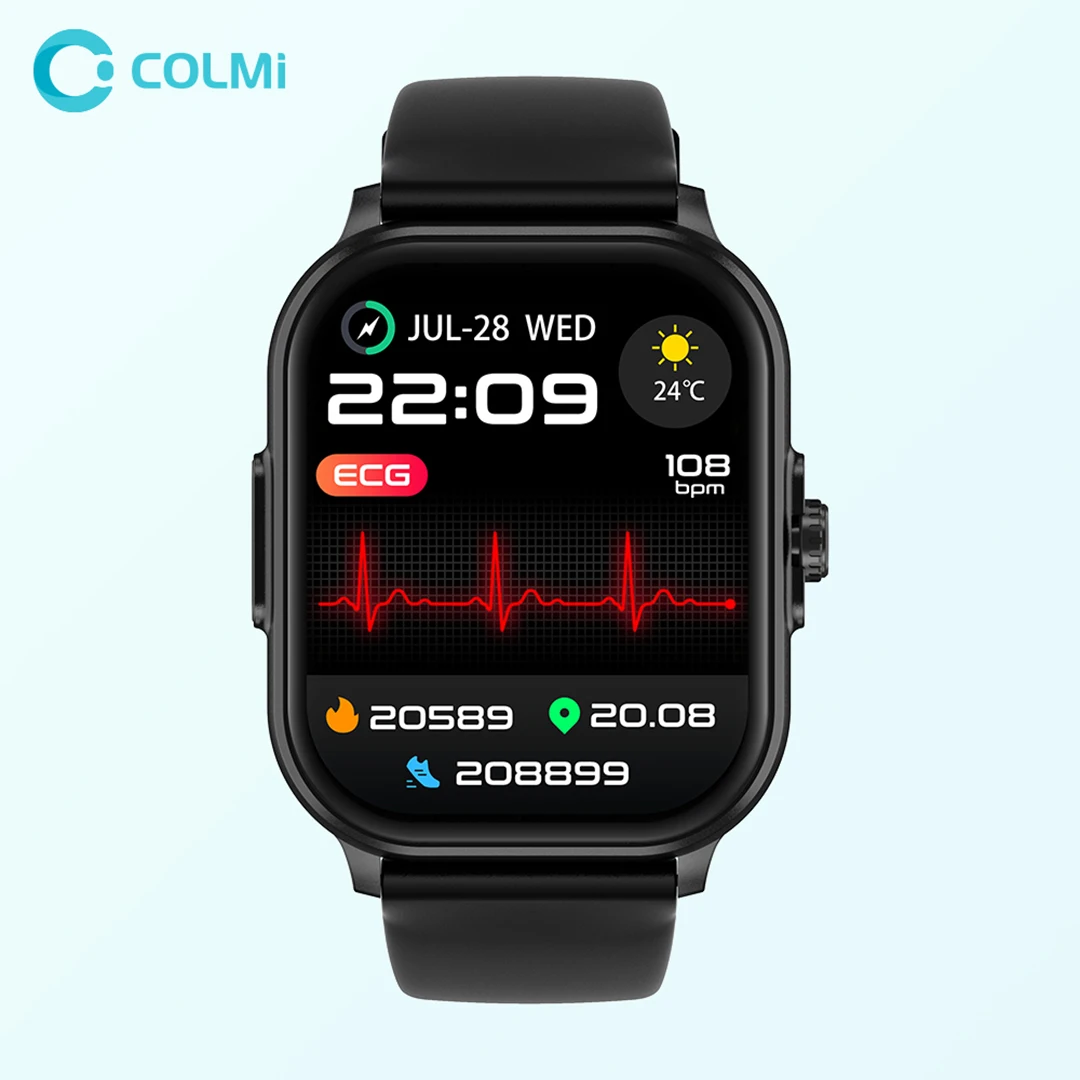 2023-nuovo-COLMi-C63-ECG-PPG-2-01-Display-Smartwatch-IP68-impermeabile ...