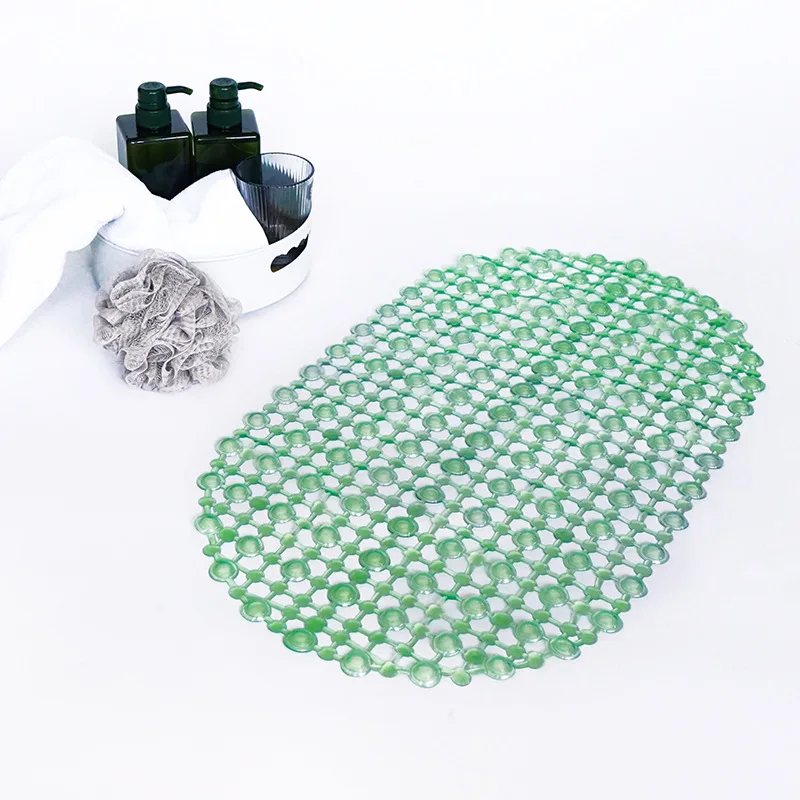 Rectangle PVC Anti skid Bath Mats Soft Shower Bathroom Massage Mat ...