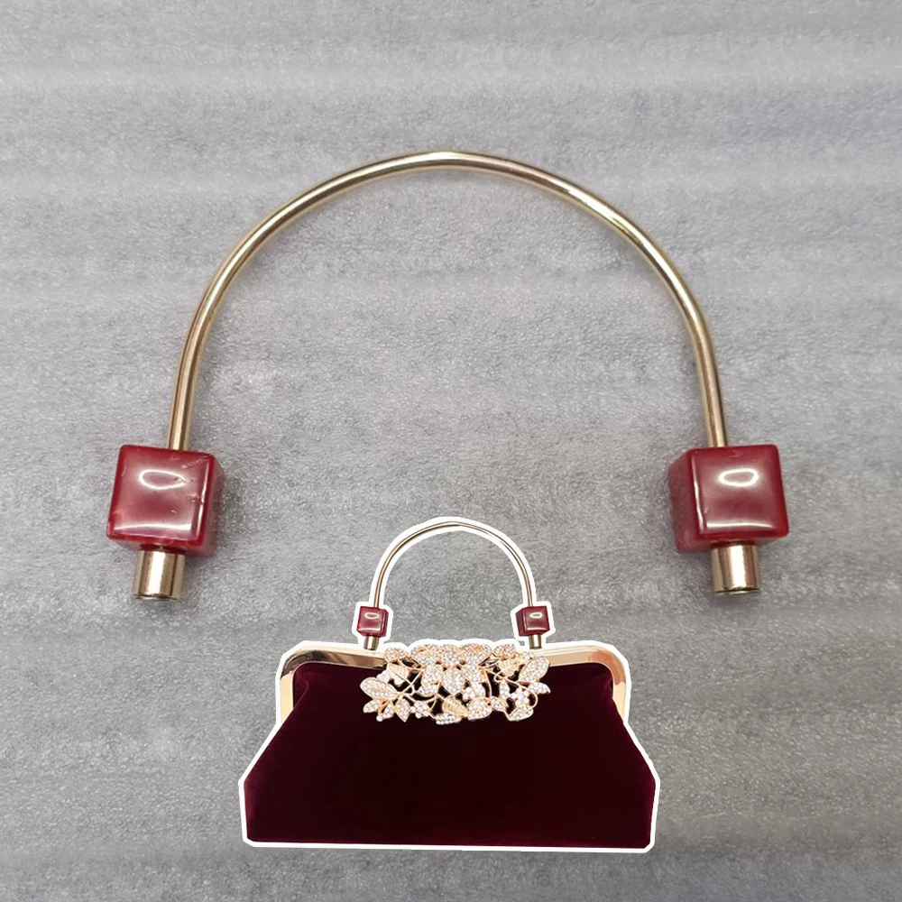 Fashion-Metal-Bag-Handle-Personality-Bead-Pearl-Women-Box-Handle-Simple ...