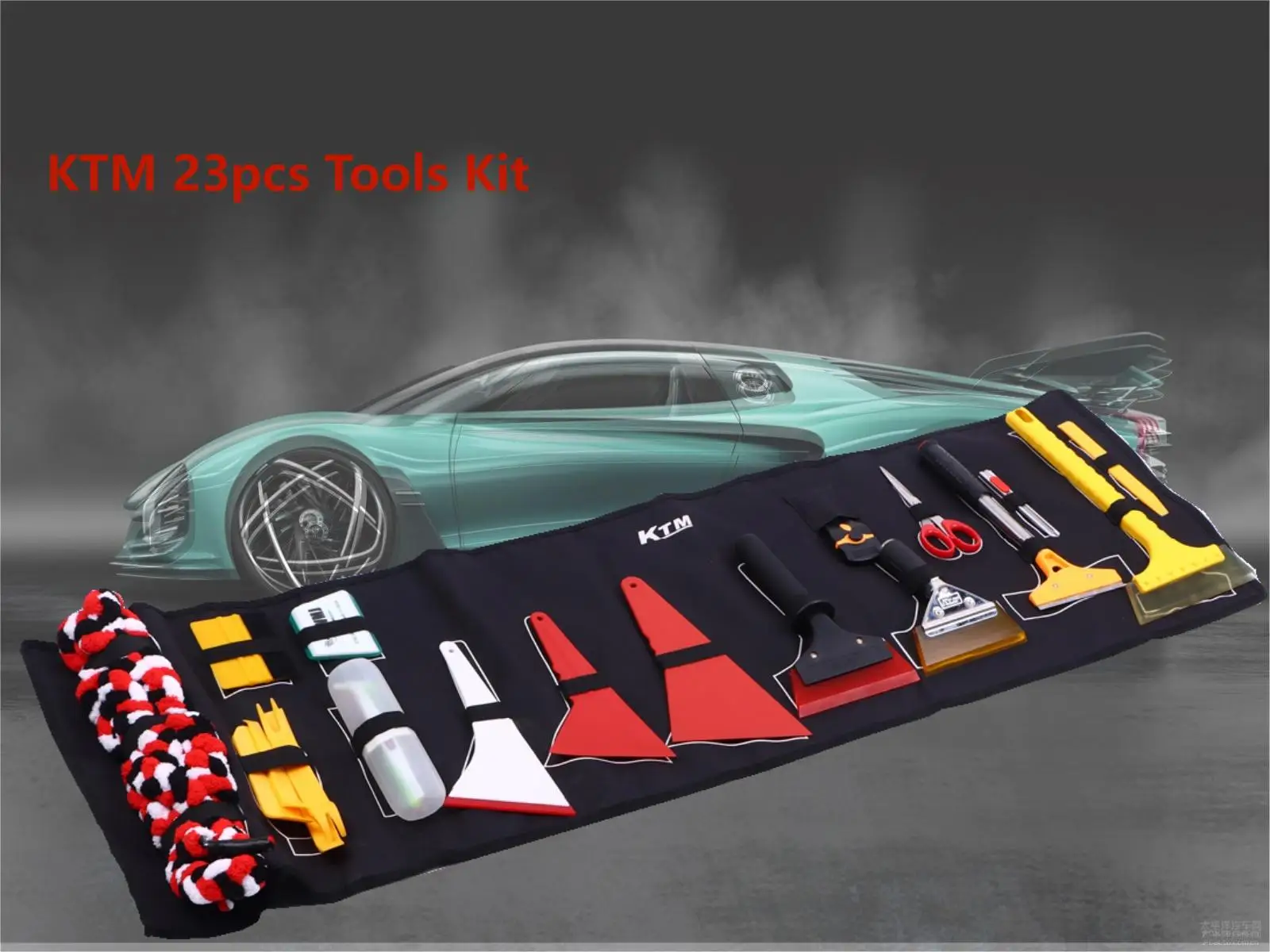 KTM-23pcs-Car-Wrap-Accessories-Vinyl-Wrap-Car-Tool-Kit-Auto-Carbon-Film ...